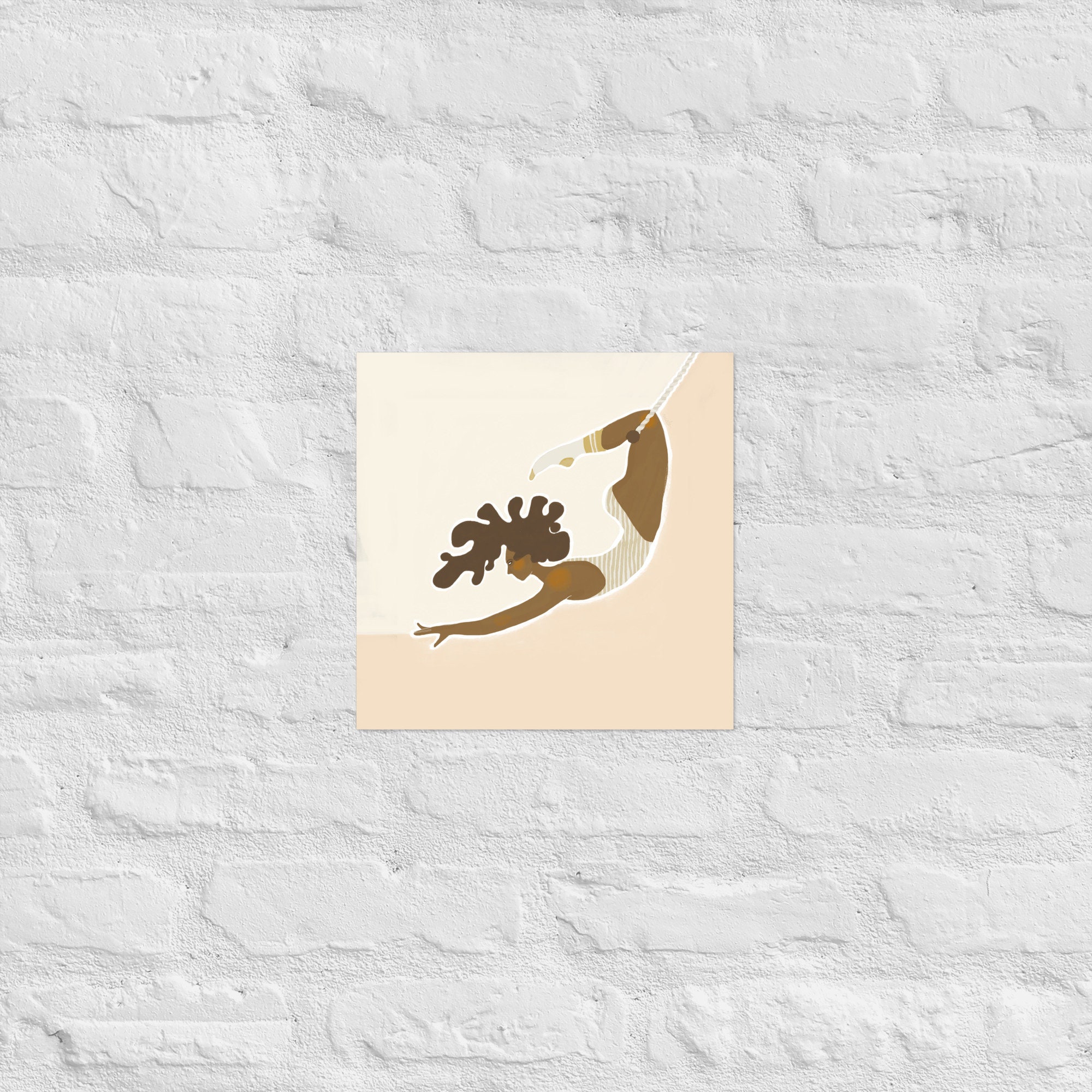 Trapeze Wall Art, Clean Aesthetic Poster, Trapeze Circus Print, Black Artist, Original Design ...