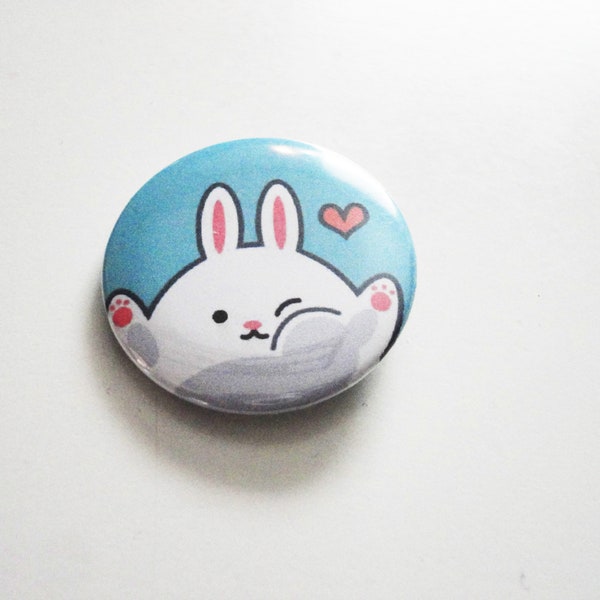 Bunny Rabbit Button - Etsy