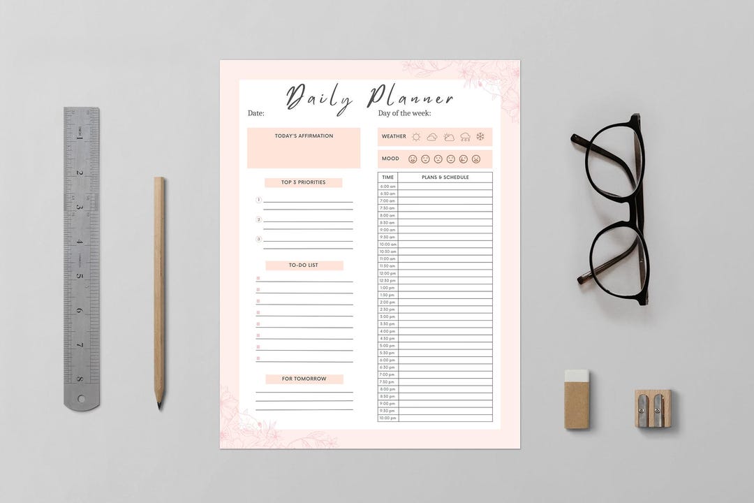 2025 Printable Planner Bundle: Weekly, Daily, Monthly Calendar (PDF ...