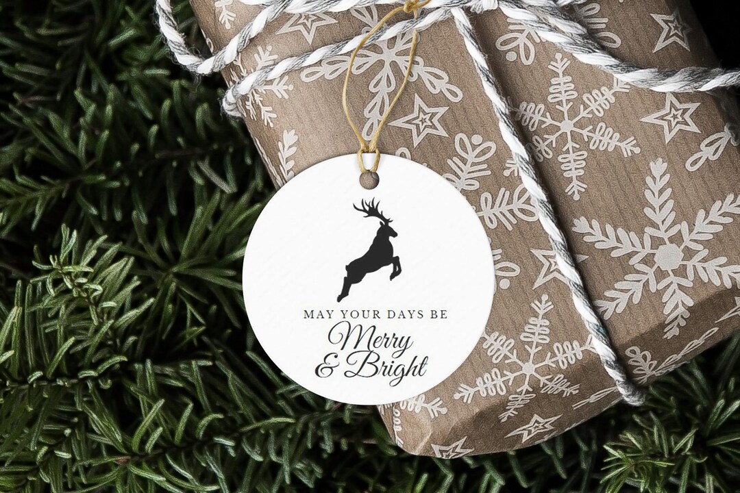 Printable Reindeer Gift Tags, Christmas Tags, Holiday Tags, Instant ...