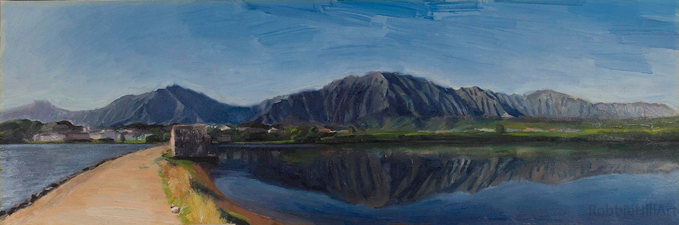 Heeia Fish Pond Hawaii Landscape Art Print of Oil Painting - Etsy