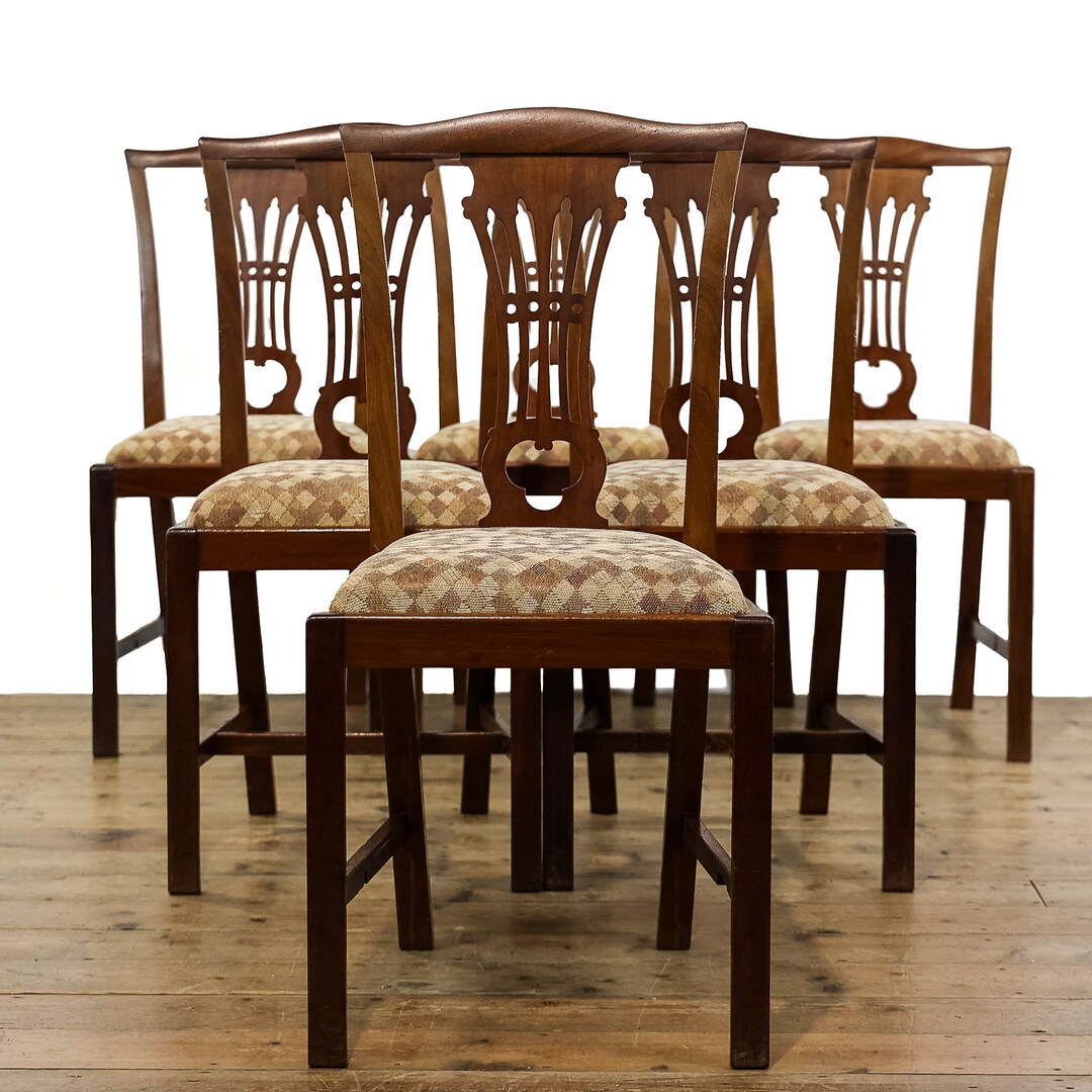 Set of Six Antique Dining Chairs Antique Kitchen Chairs Antique Dining ...
