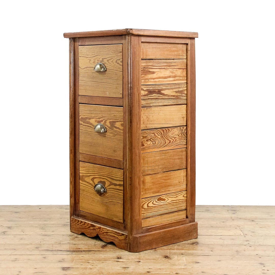 Rustic Pine Slimline Chest of Drawers | Antique Storage | Pine Drawers ...