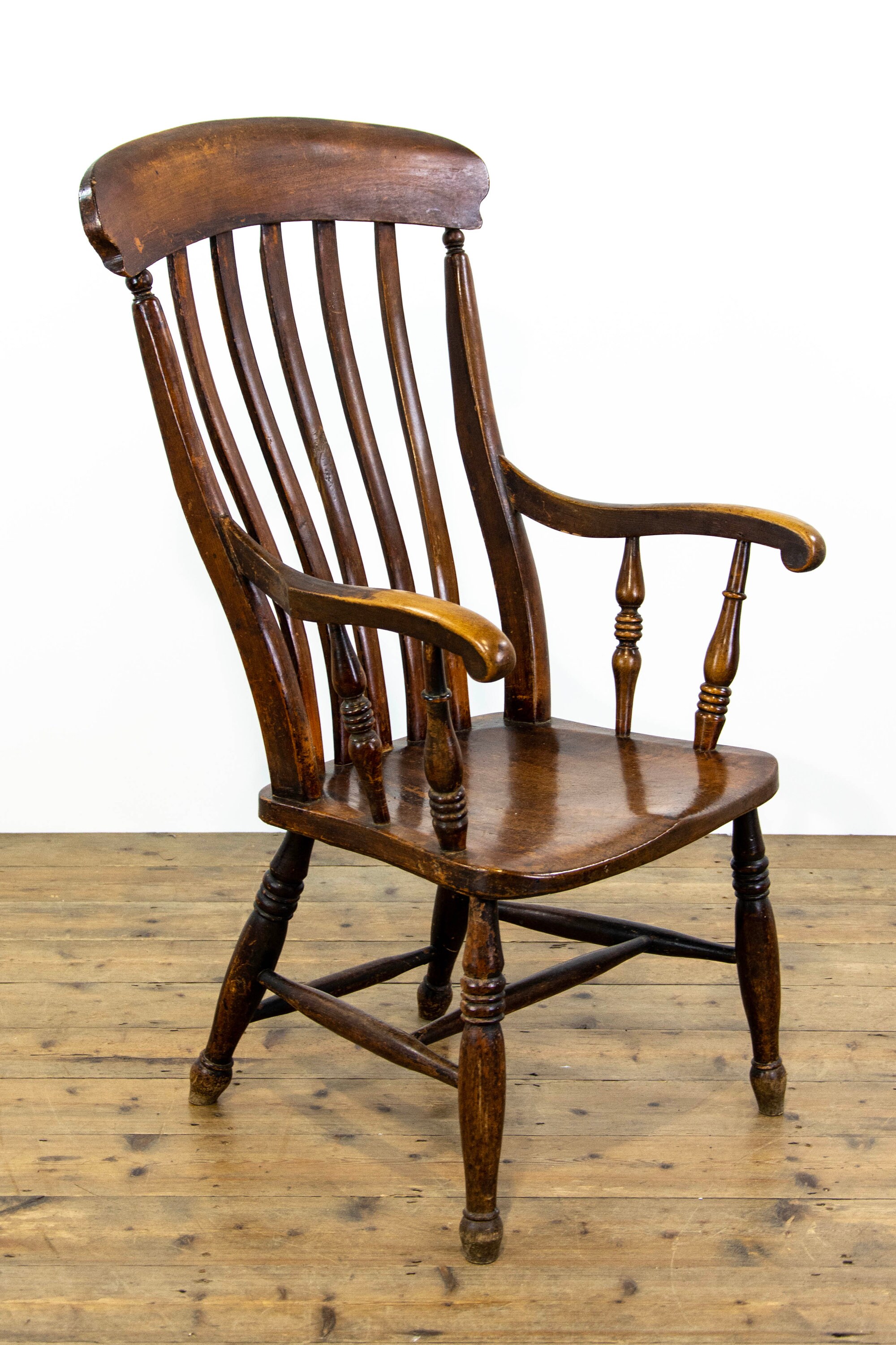 Antique 19th Century Ash Windsor Armchair FREE DELIVERY - Etsy UK