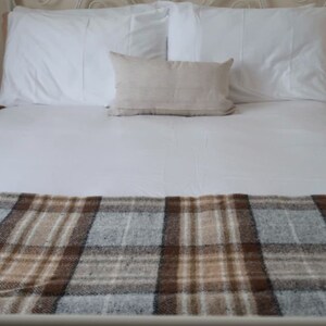 Blanket Grey Blanket Grey Throw Wool Blanket Throw | Etsy