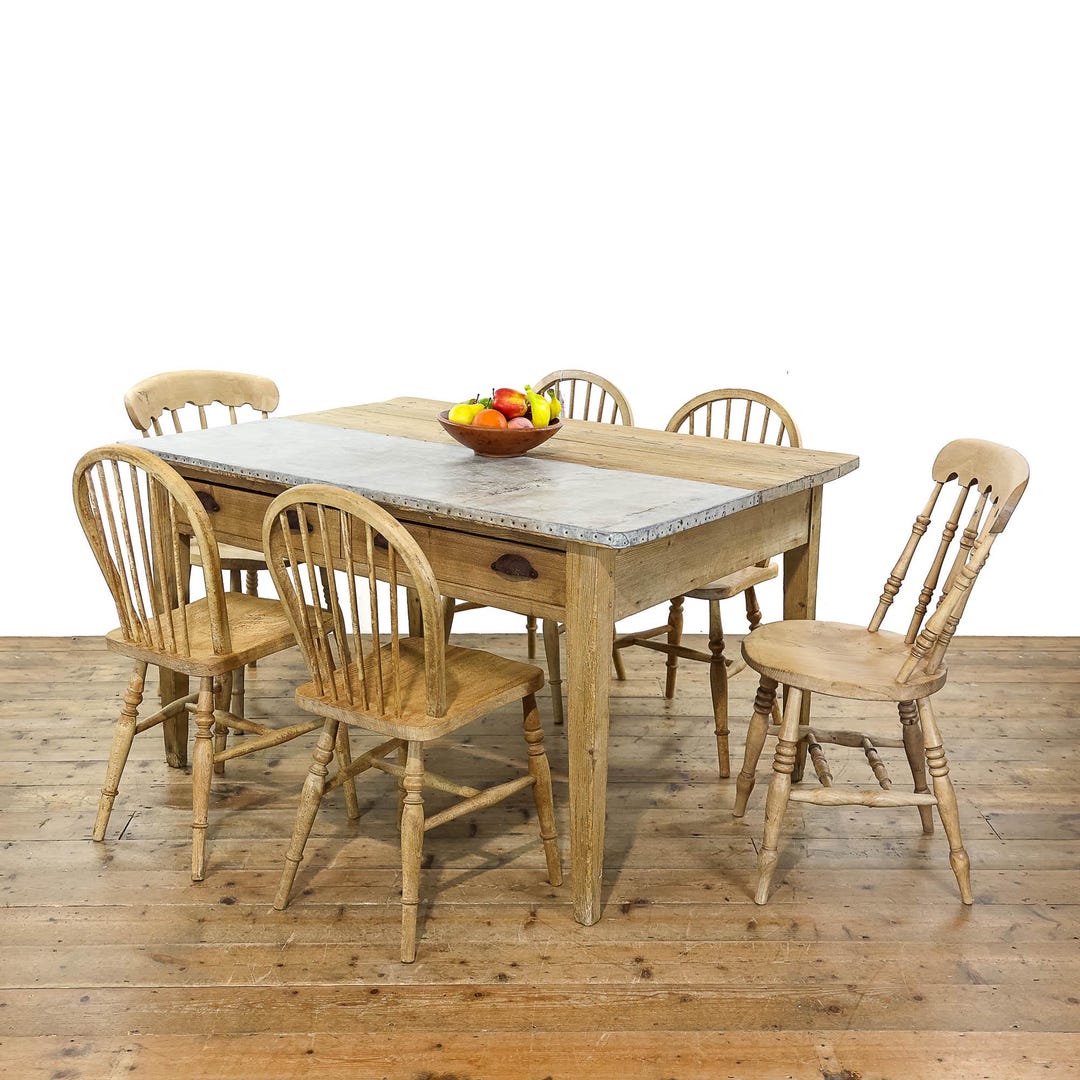 Antique Pine Farmhouse Dairy Table | Kitchen Table | Antique Dining ...