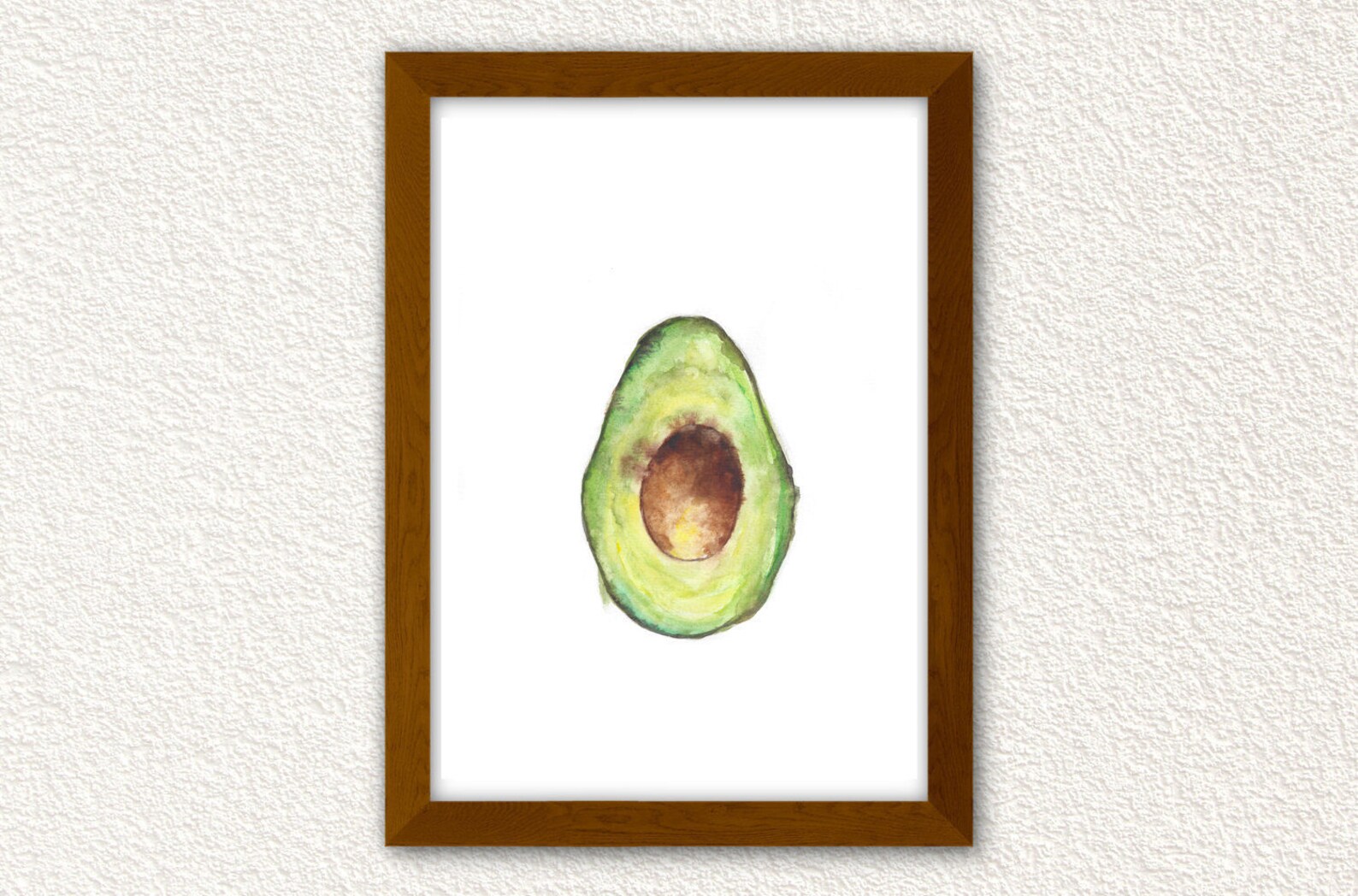 Avocado Watercolor Print. Avocado Print. Kitchen Decor. Digital ...
