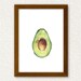 Avocado Watercolor Print. Avocado Print. Kitchen Decor. Digital ...