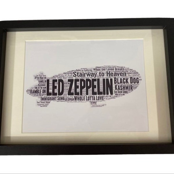 Led Zeppelin Print - Etsy UK
