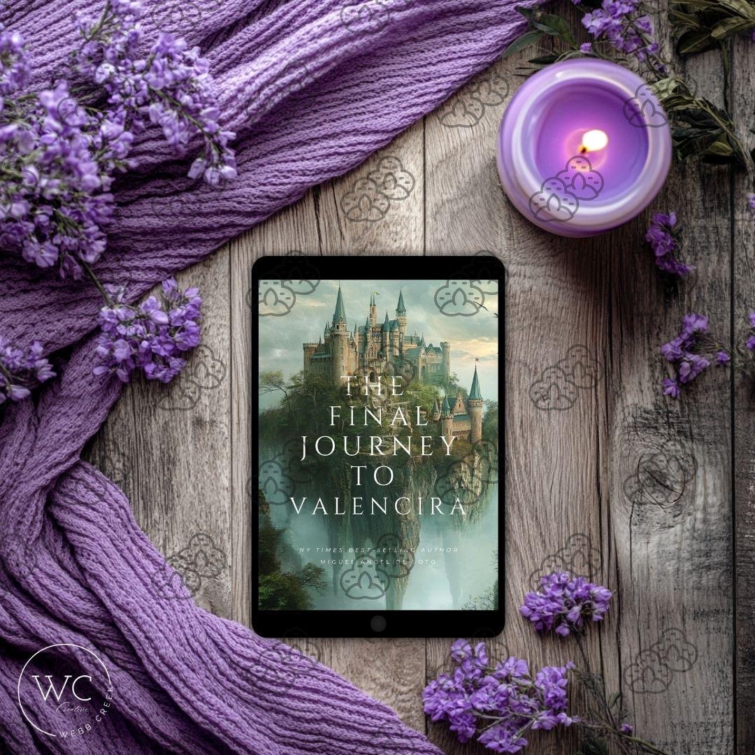 Purple Aesthetic Mockup 1 Bookstagram Purple Ebook Mockup iPad Canva ...