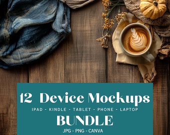 Fall Blank Mockup 7 | Kindle Mockup | iPad Mockup | Ebook Mockup | Book ...