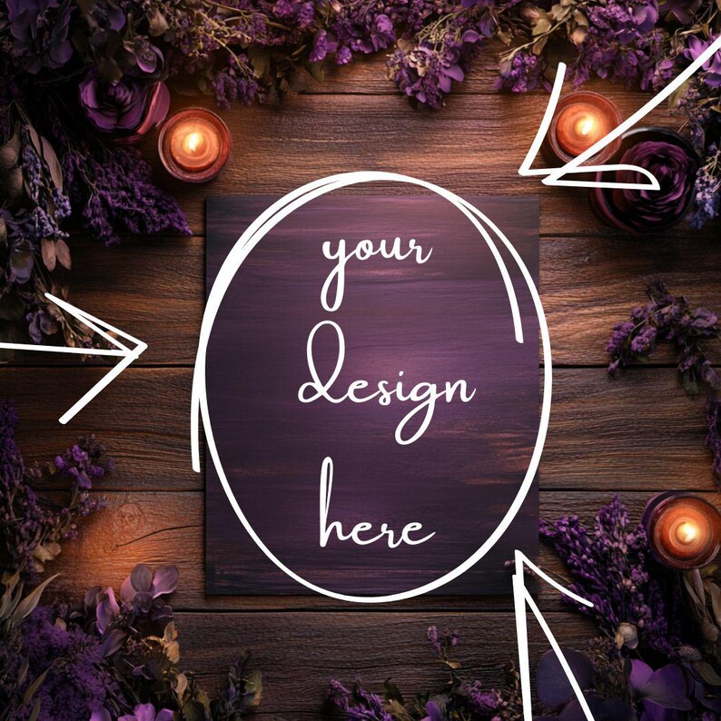 Blank Space Purple Aesthetic Mockup 2 Bookstagram Purple Ebook Mockup ...