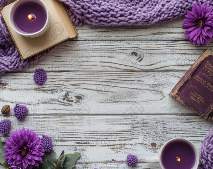 Blank Space Purple Aesthetic Mockup 10 Bookstagram Purple Ebook Mockup ...