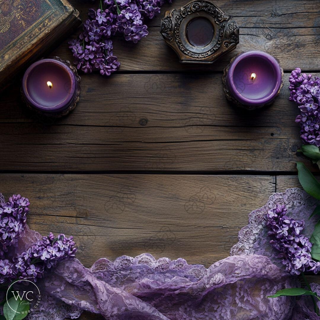 Blank Space Purple Aesthetic Mockup 8 Bookstagram Purple Ebook Mockup ...