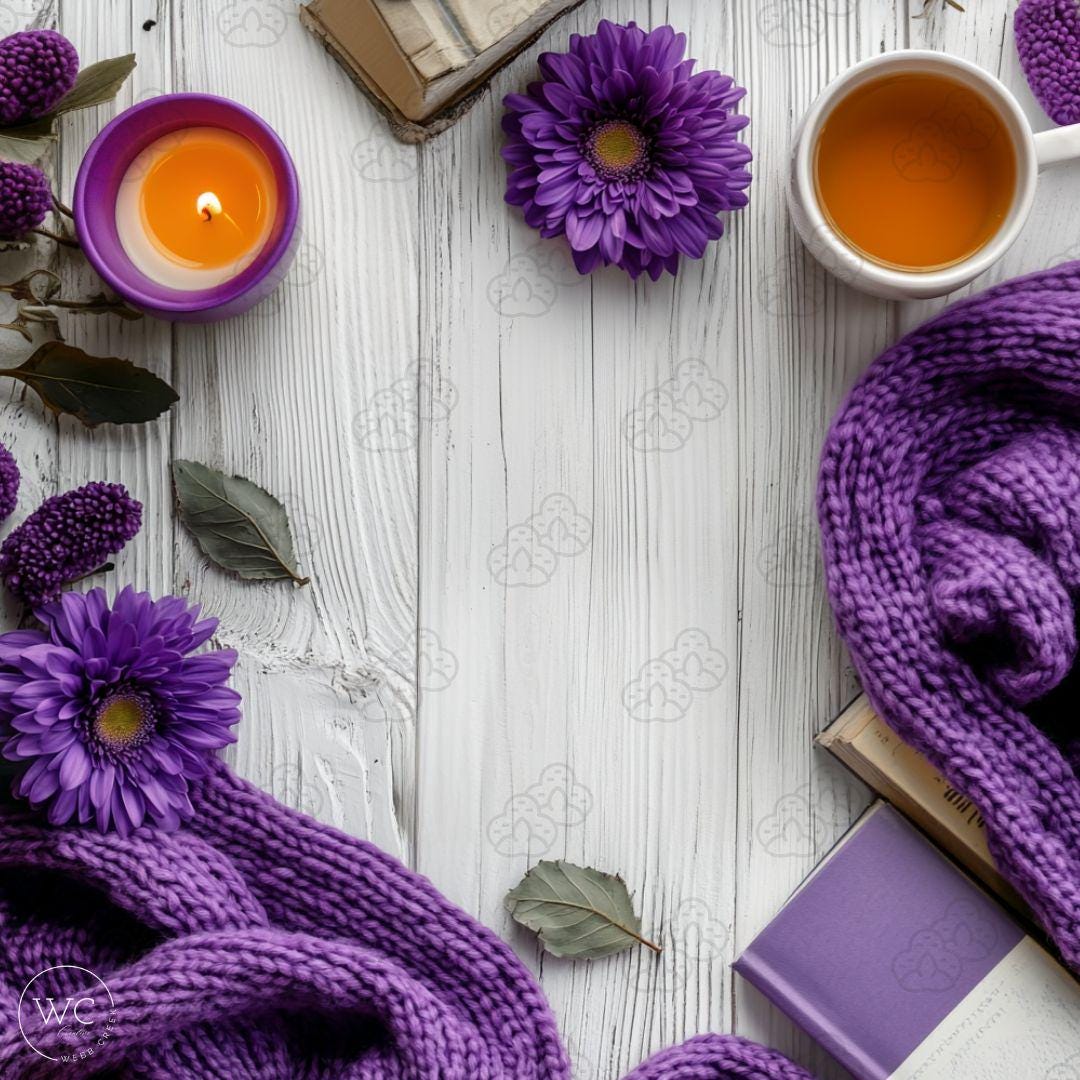 Blank Space Purple Aesthetic Mockup 11 Bookstagram Purple Ebook Mockup ...