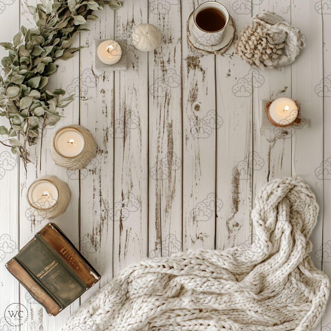 Autumn Flatlay Blank Space 3 3 Bookstagram Ebook Mockup iPad Mockup ...