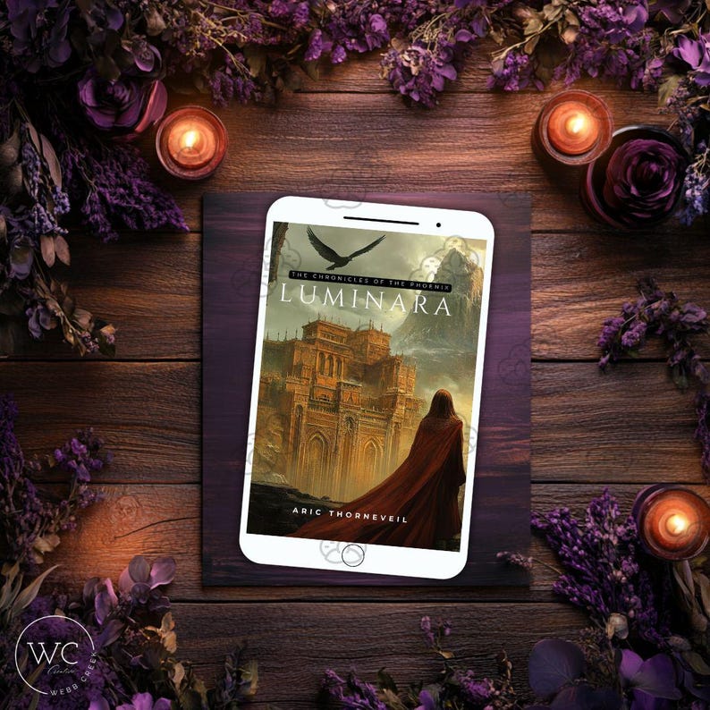 Blank Space Purple Aesthetic Mockup 2 Bookstagram Purple Ebook Mockup ...