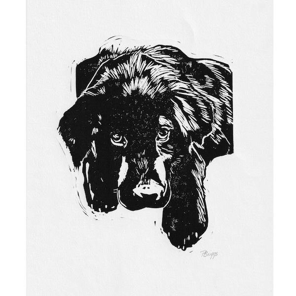 Linocut Portrait - Etsy