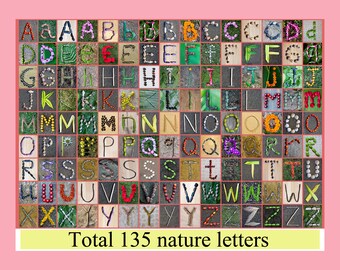 Letters in Nature | Etsy