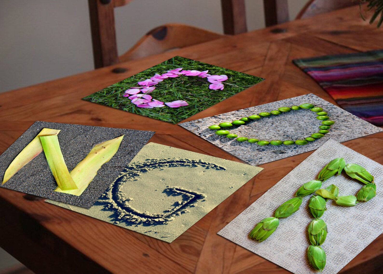 Nature alphabet Photo letter art Rustic classroom Abc wall | Etsy