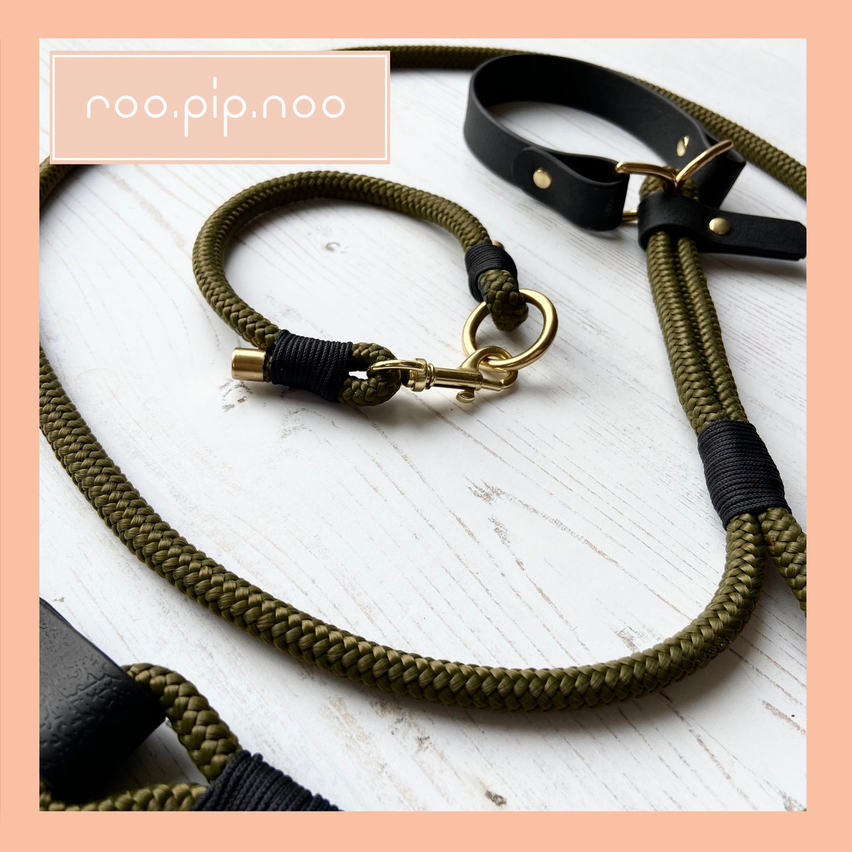 Green Rope Quick Release Dog Lead Slip Lead Waterproof - Etsy Australia