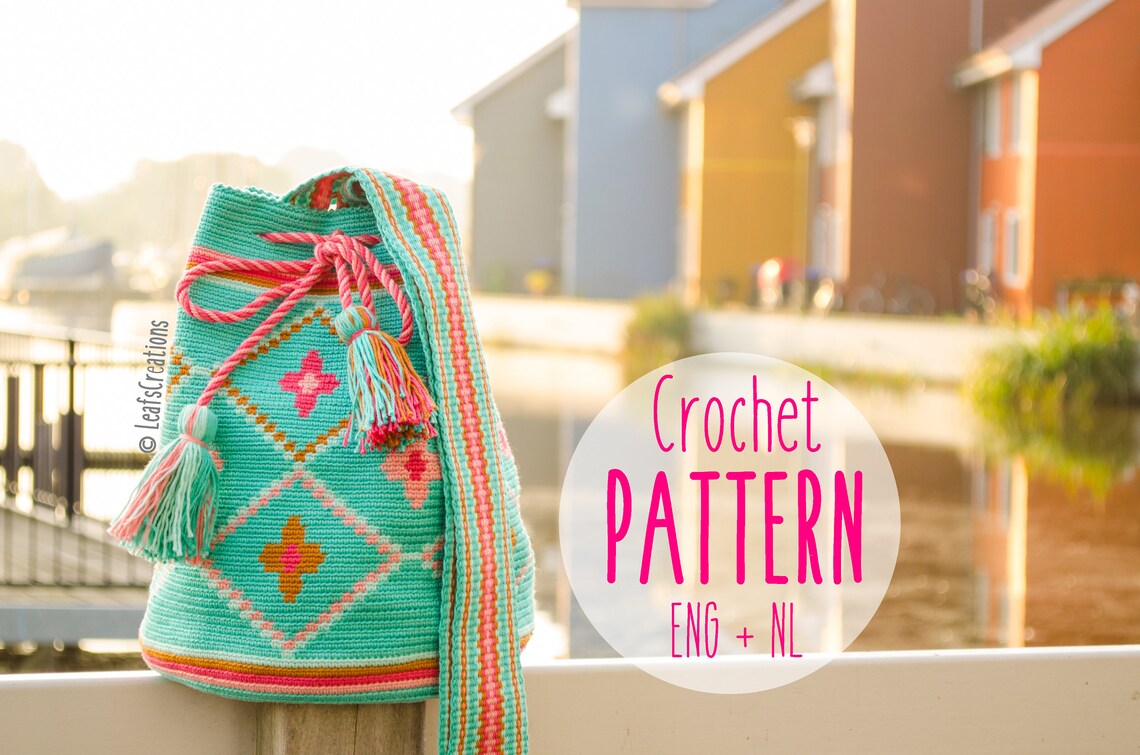 Crochet Pattern Mochila Bag With Flowers Mochila Crochet Pattern ...