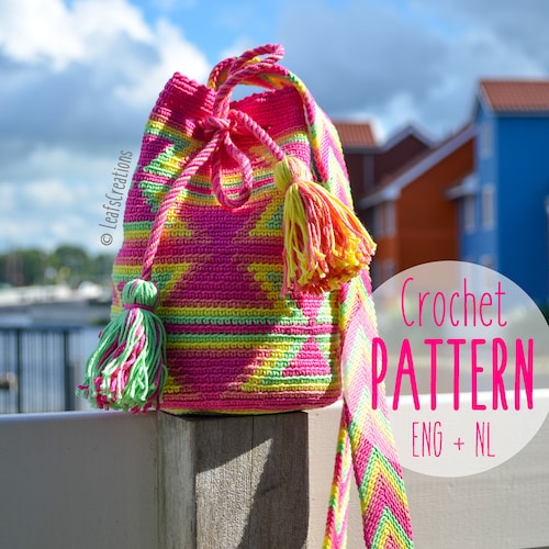Mochila Bag Tutorial Tapestry Crochet Pattern Crochet - Etsy Australia