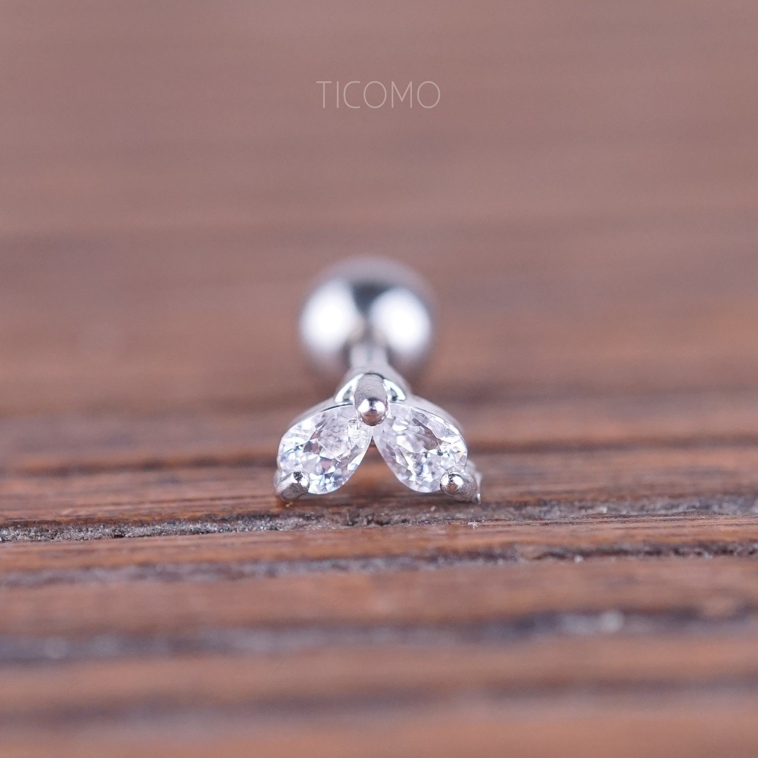 Heart Cartilage Earring 20g Helix Earring Helix Piercing | Etsy