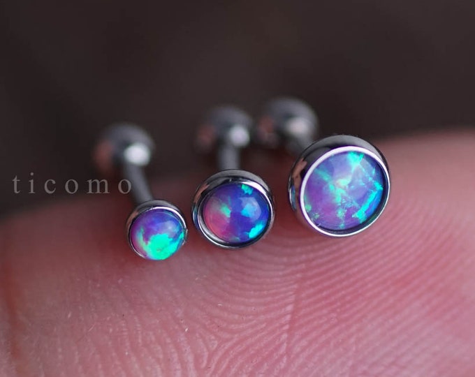 Triangle Zircon 16G Triple Cartilage Piercing Helix Piercing - Etsy