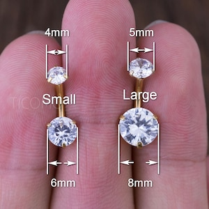 Minimalist Belly Ring Belly Button Ring Belly Button Jewelry Double ...