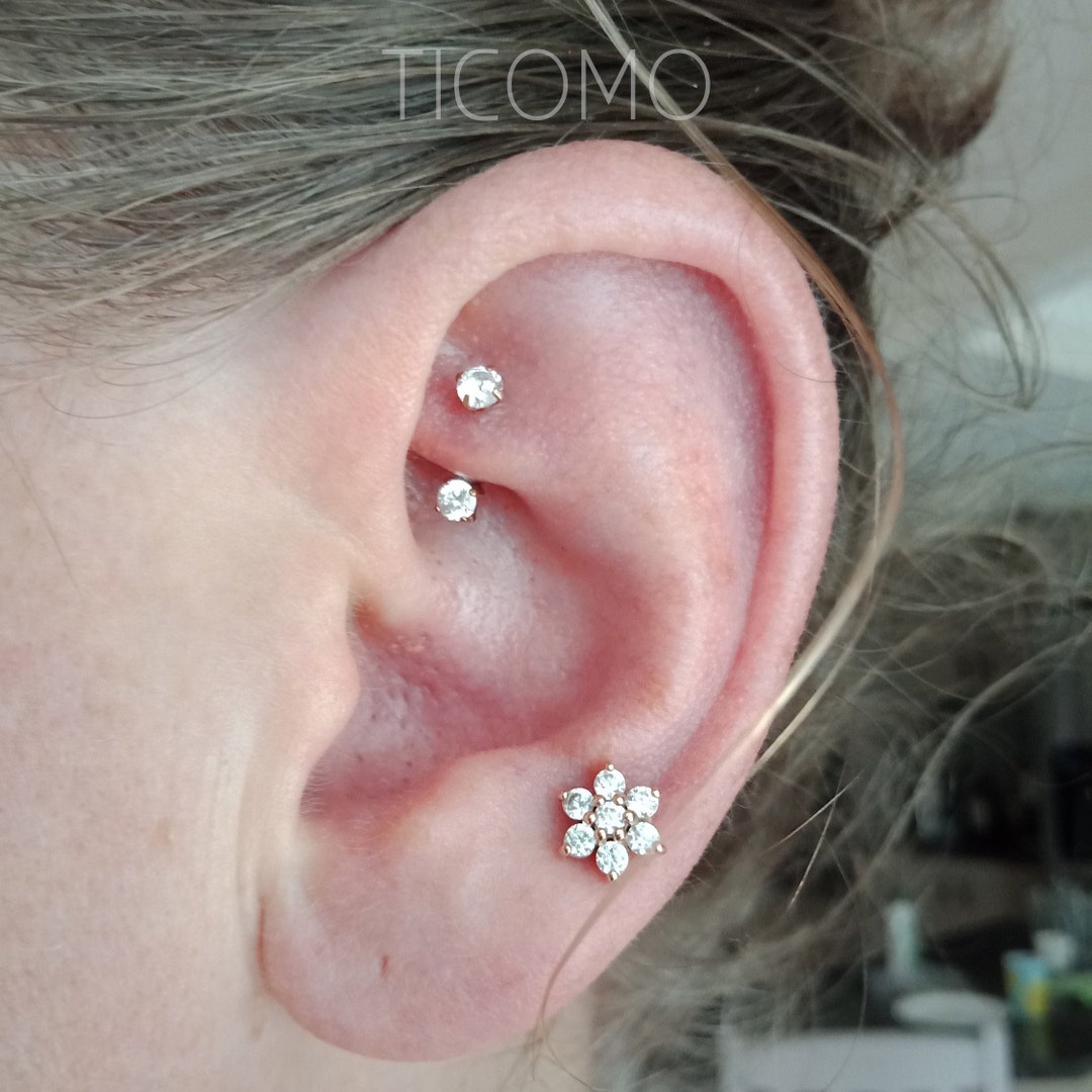 Daith Earring Daith Piercing 16g Rook Earring Rook Piercing - Etsy Canada