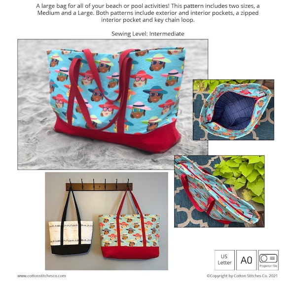 Beach Bag Pattern - Etsy