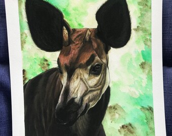 Okapi Print | Etsy