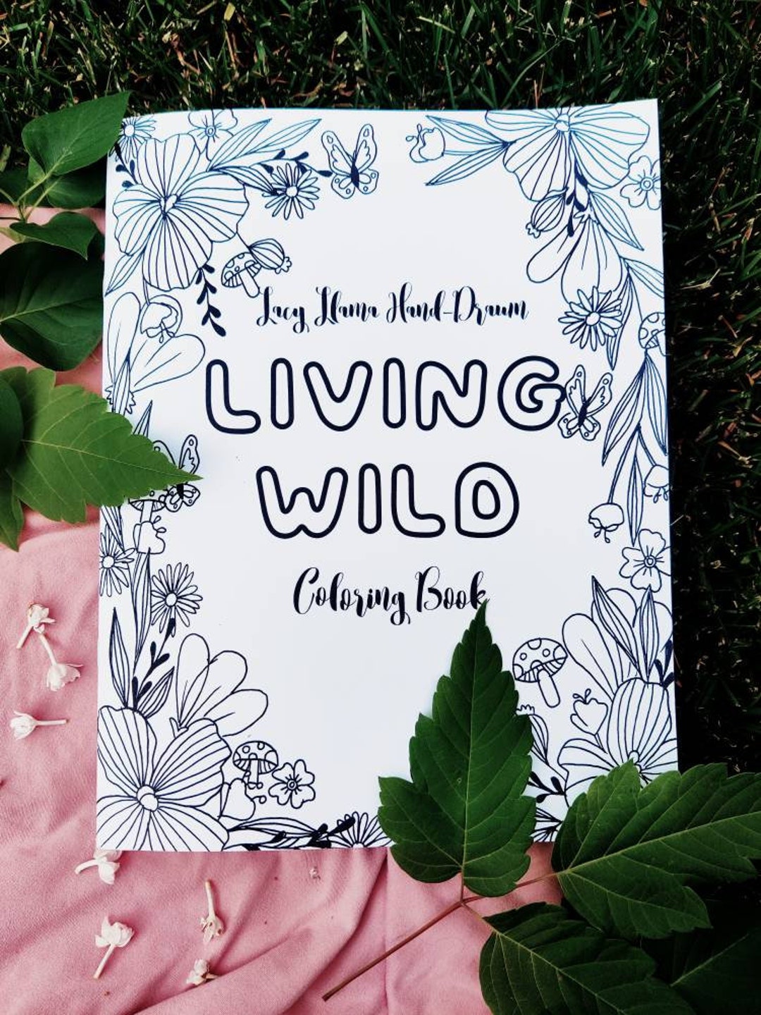 Living Wild Coloring Book / Hand Drawn / Coloring Book / Wildlife ...