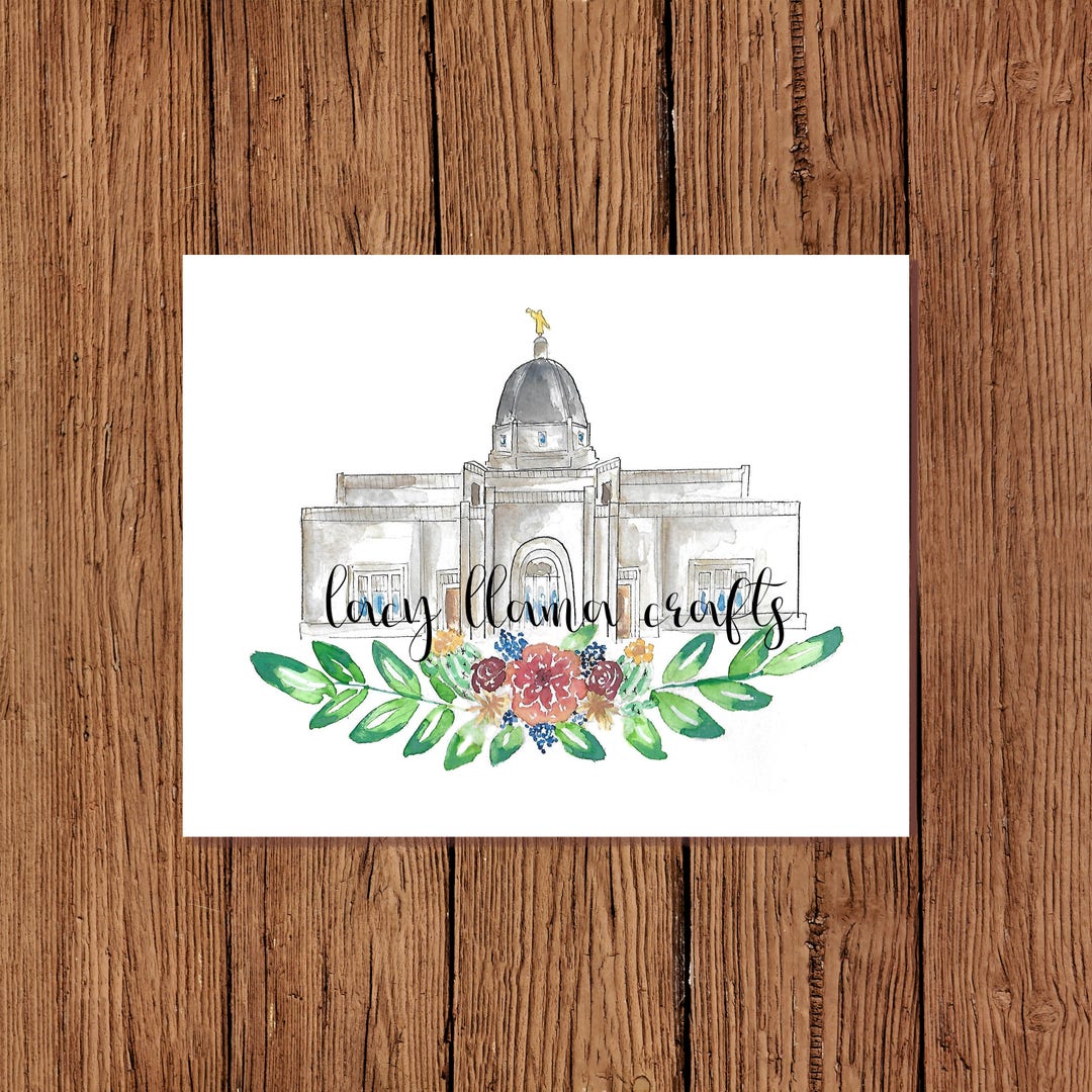 Tucson Arizona Watercolor Temple Print - Etsy