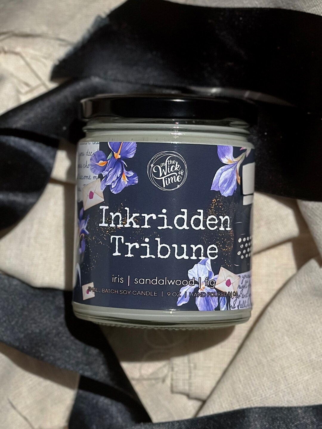 Inkridden Tribune, Bookish Candle, Divine Rivals Inspired, Bookshelf ...