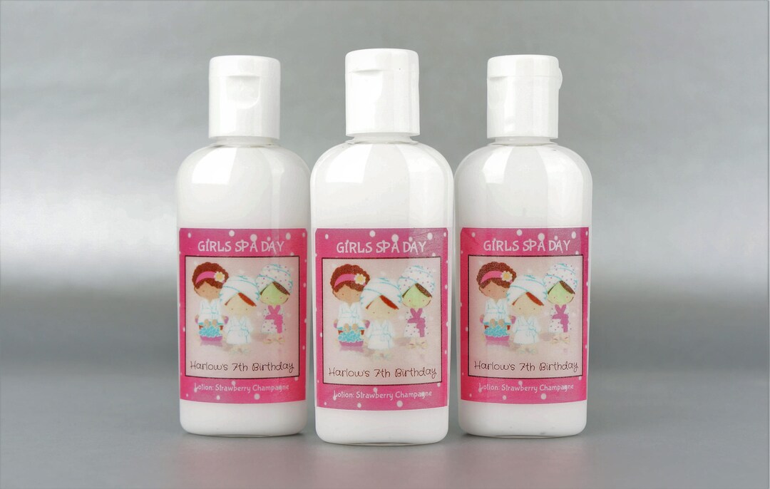 Personalized. Girls Spa Day. 1oz Lotion - Etsy