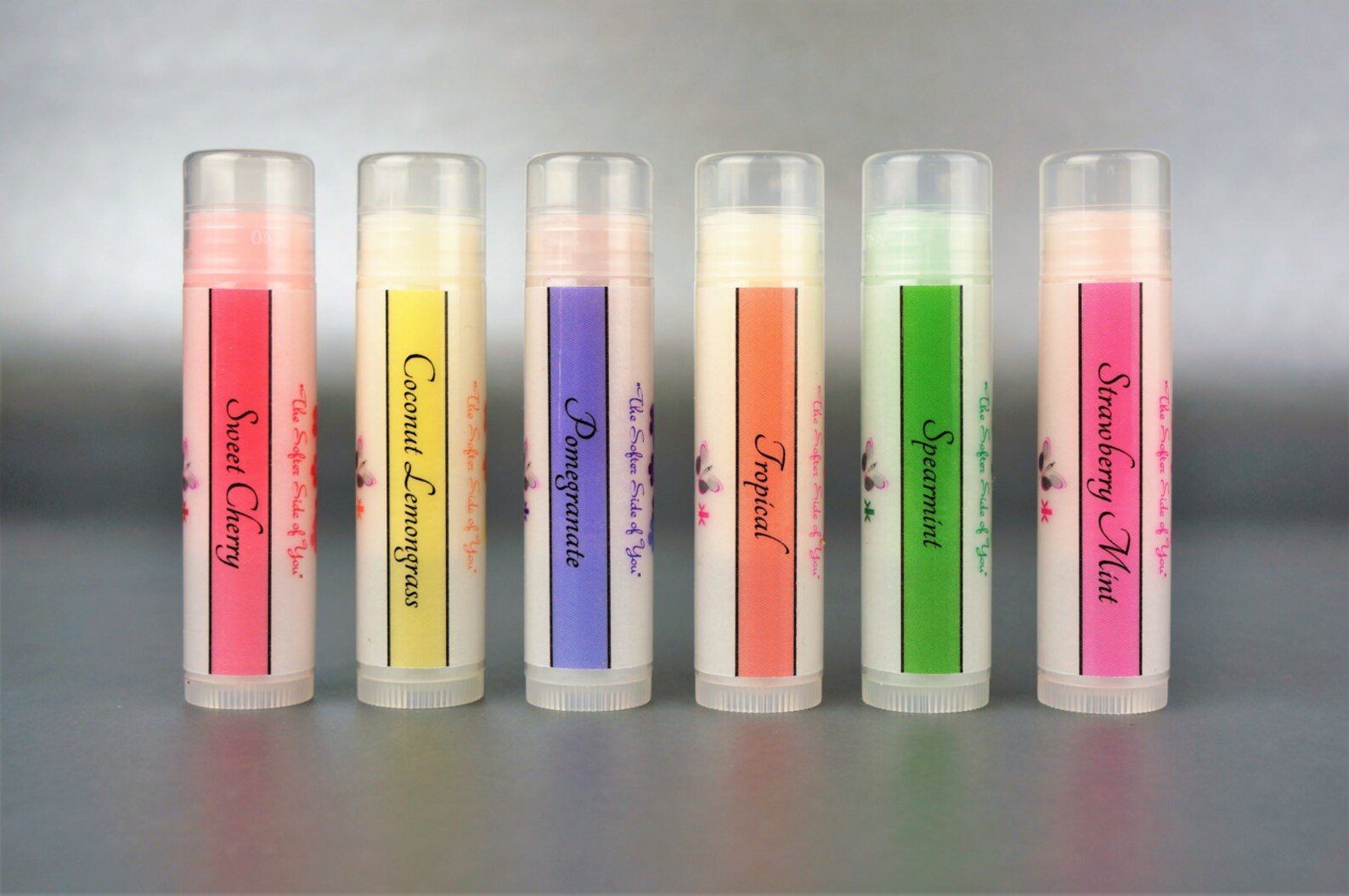 6 Soft Natural Chapsticks. 6 Natural Lip Balms With Flavor Oil | Etsy