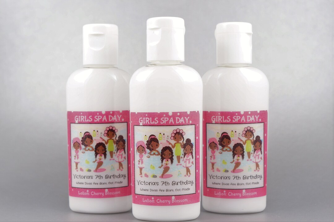 Personalized. Girls Spa Day. 1oz Lotion - Etsy