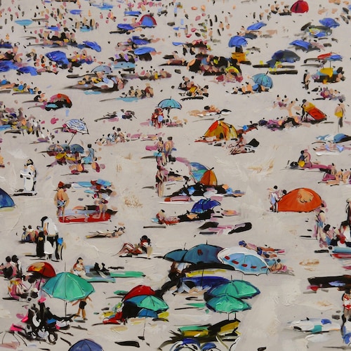 Beach Painting Large Oil Painting on Canvas Original Painting - Etsy