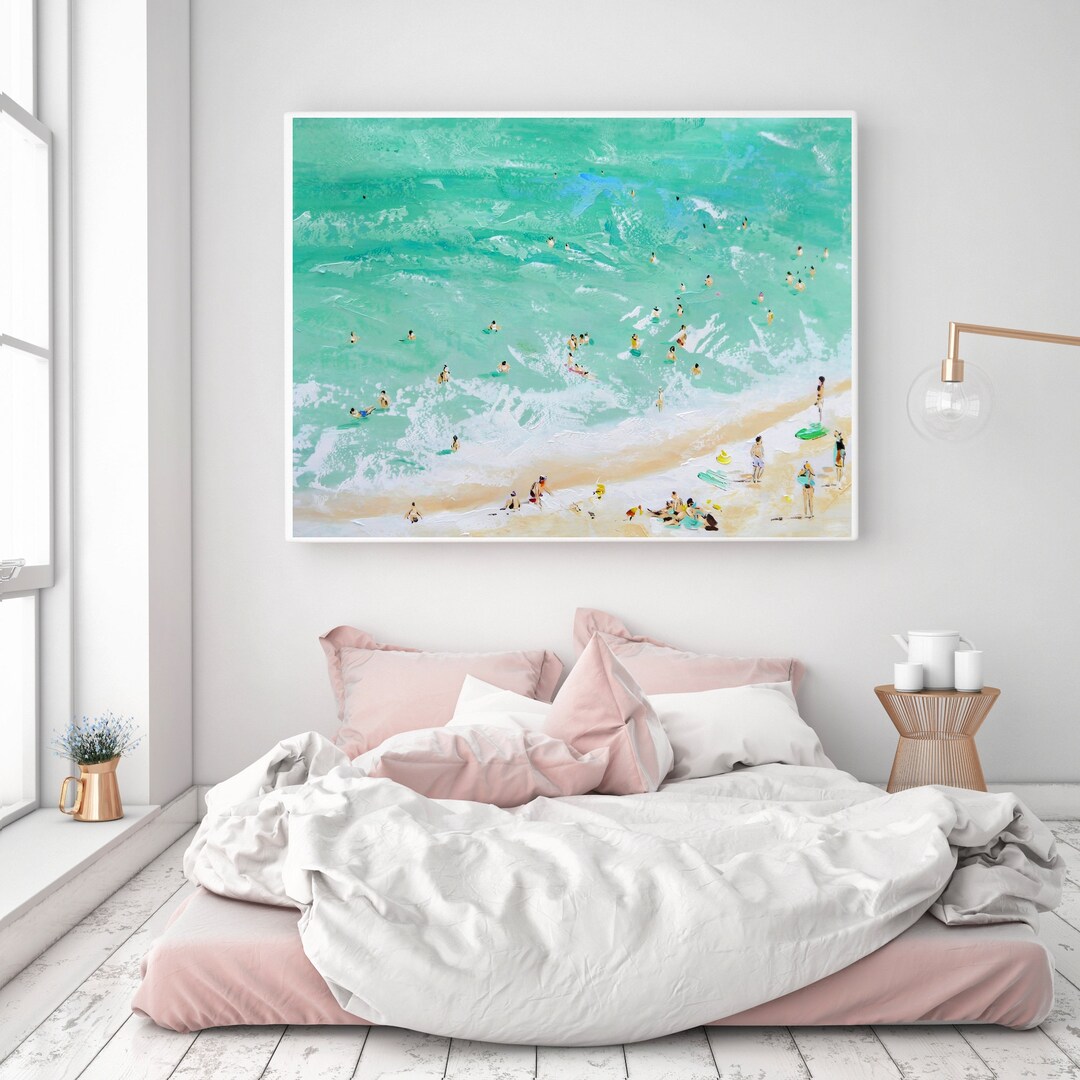 Beach Art Large ORIGINAL Art Beach Painting Oil Painting on - Etsy