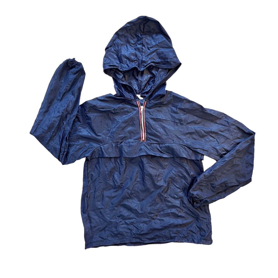 Vintage 1970's Navy Windbreaker / Teen / Small - Etsy