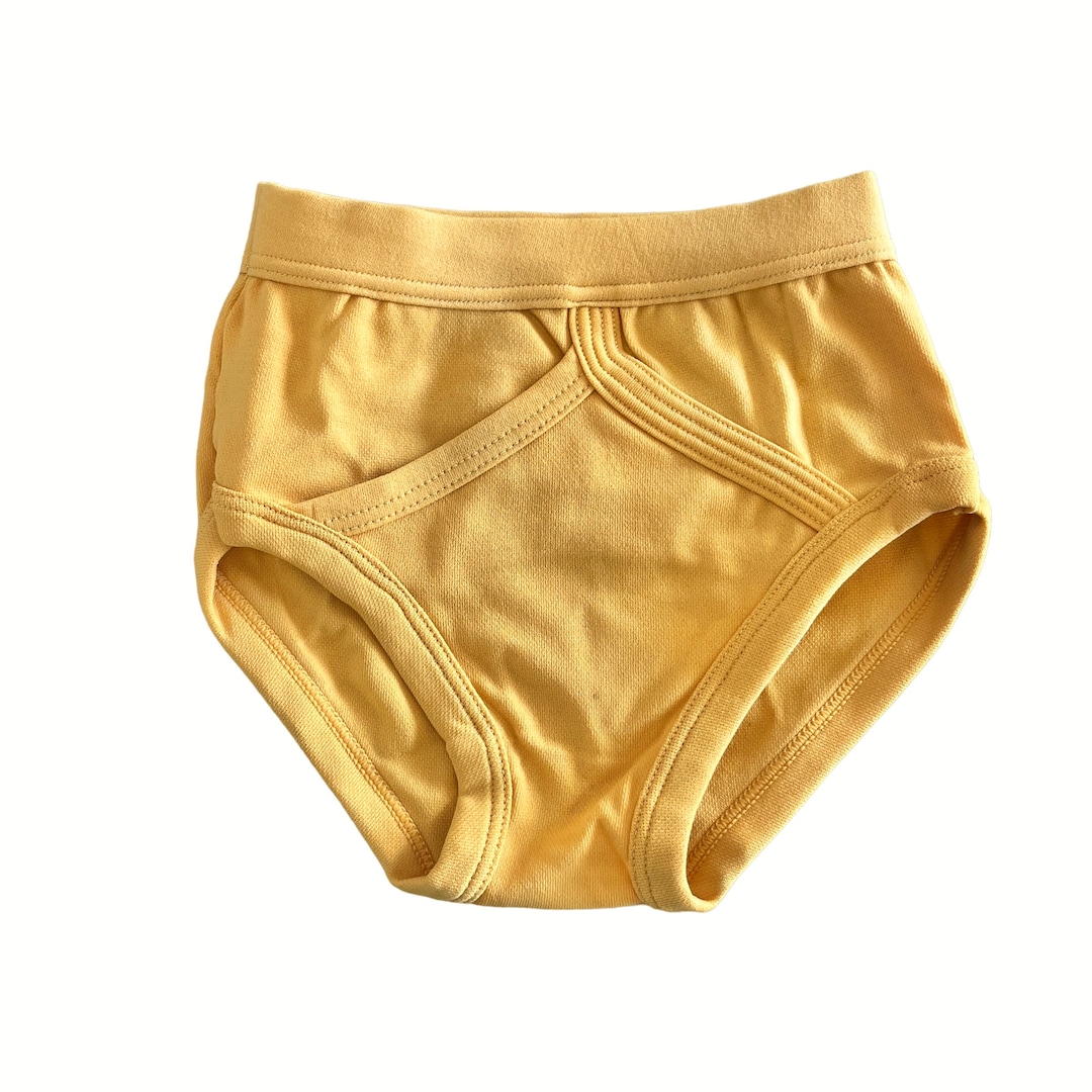 Vintage 70's Yellow Brief / Pants / Underwear 2-4Y - Etsy
