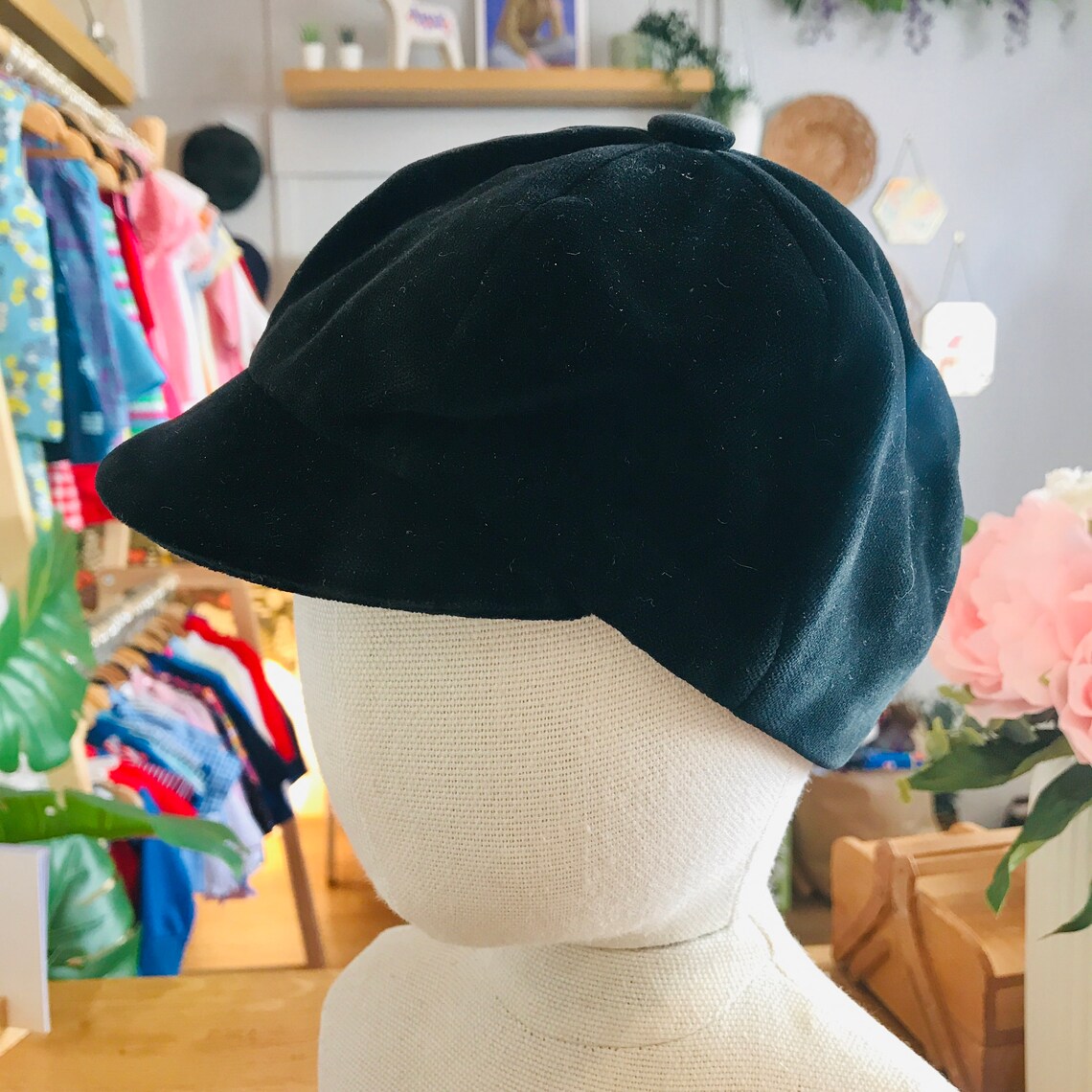 Vintage 1970s Black Velvet Cap French Made From Baby to 8 Years - Etsy UK