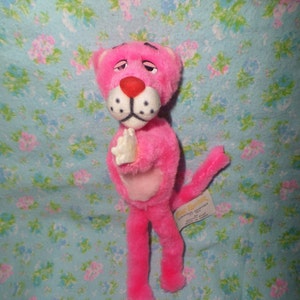 Vintage Pink Panther Hugger Clip on Mighty Star 1980's Rare 6 1/2 Long ...