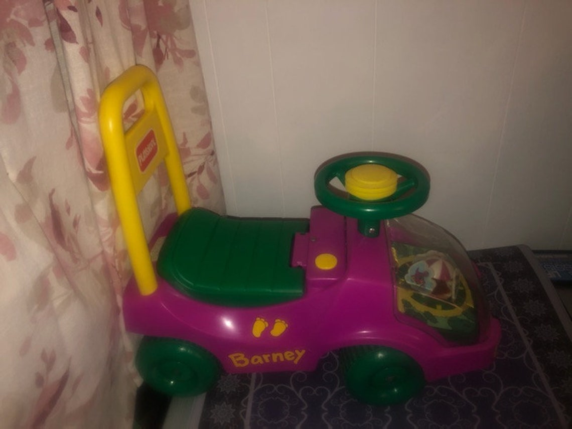 Vintage Playskool Barney the Dinosaur Ride on Toy Baby Bop - Etsy