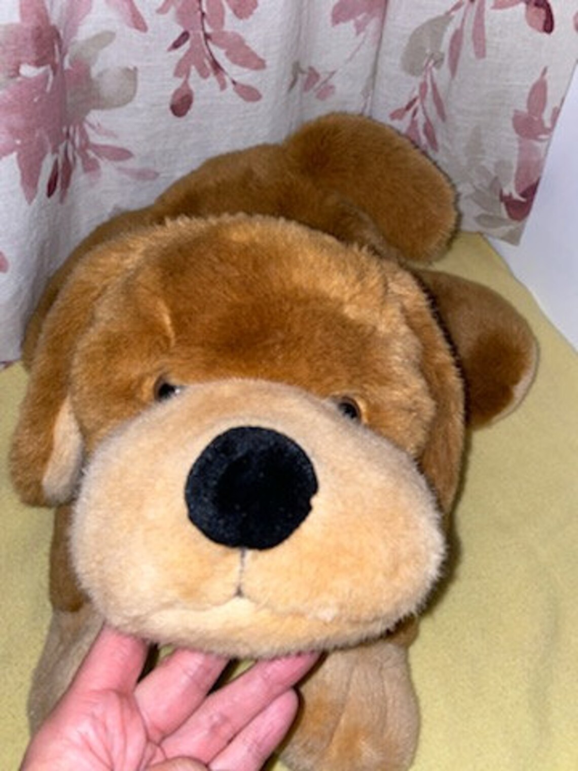 Vintage Kellytoy Dog Plush Barking Lays on Tummy 15 - Etsy