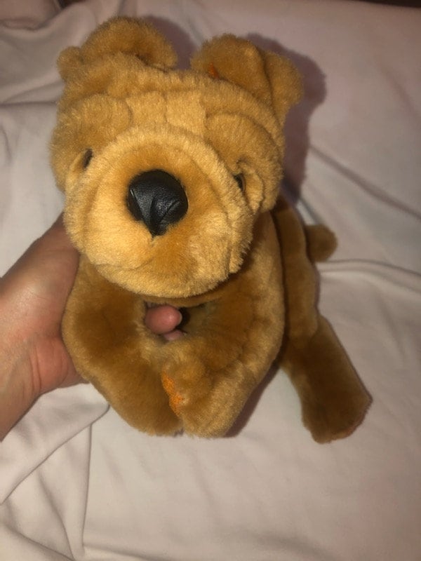 Vintage Animal Alley Dog plush Wrinkled Face Shar-pei ECU 2000 | Etsy