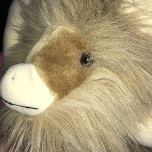 Vintage Big Horn Ram Plush Frou Fuzzy Carousal Cuddle 15" Cute Friend ...