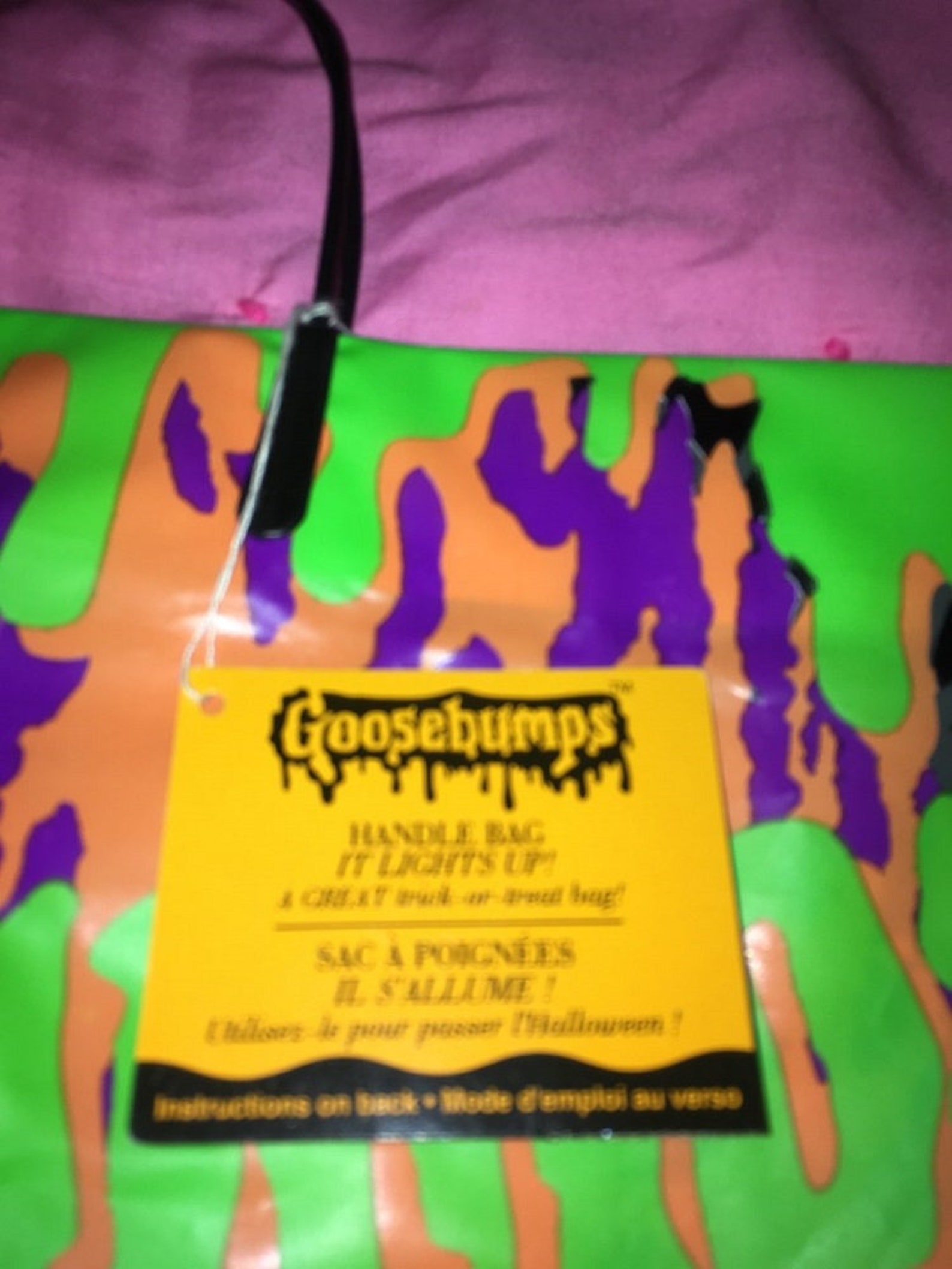 Vintage Goosebumps Bag Halloween Lights up Hallmark Never Used | Etsy